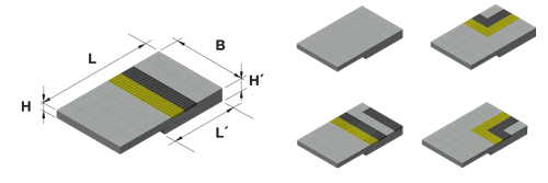 Konzolová deska lomená KDL 800/1600 bez vodící linie – ŽPSV
